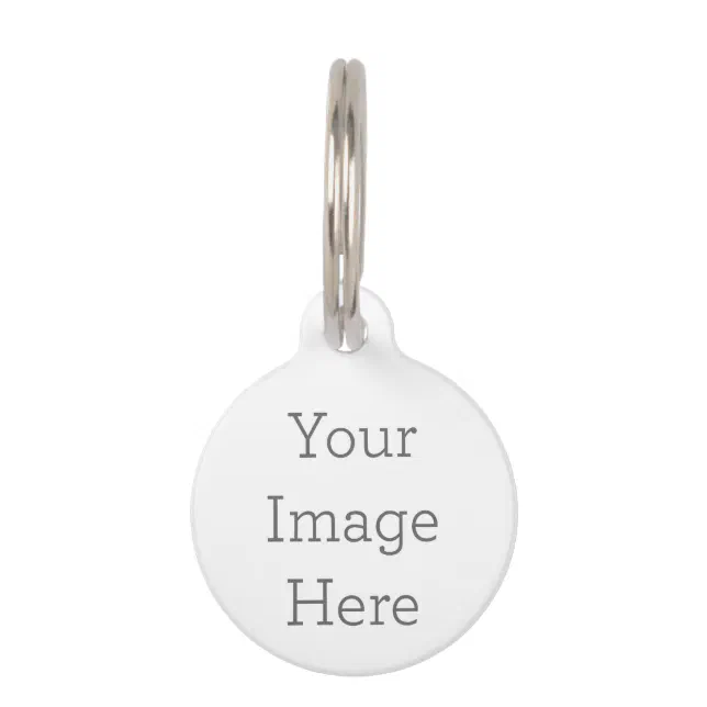Create Your Own Round Small Pet Tag | Zazzle