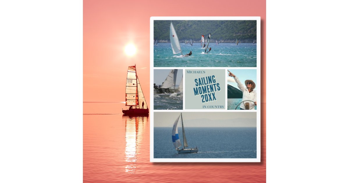 Create your own sailing photo Postcard | Zazzle