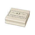 Create Your Own Script Initials & Custom Name Rubber Stamp | Zazzle