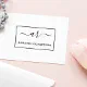 Create Your Own Script Initials & Custom Name Rubber Stamp | Zazzle