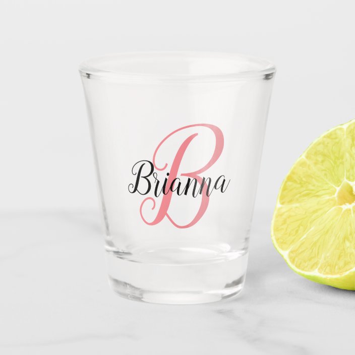 Create Your Own Script Monogrammed Initial & Name Shot Glass | Zazzle.com Create Your Own Script Monogrammed Initial & Name Shot Glass | Zazzle.com