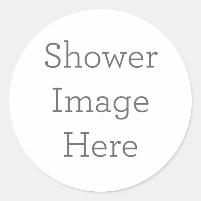 Create Your Own Shower Image Sticker Gift | Zazzle