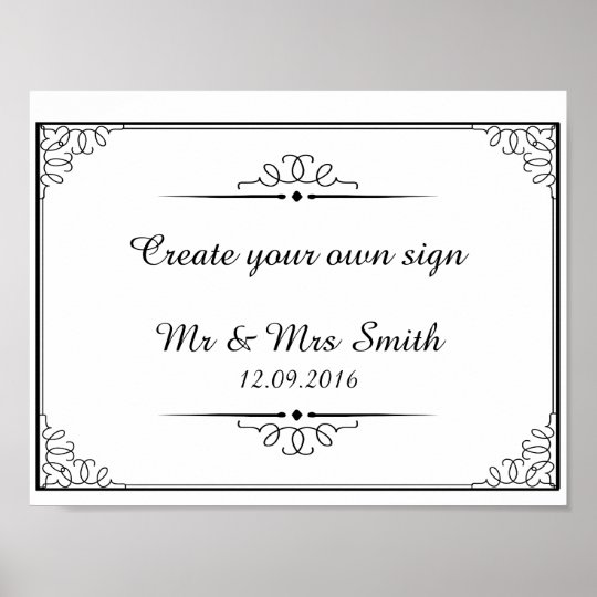 Create your own sign with this template | Zazzle.com