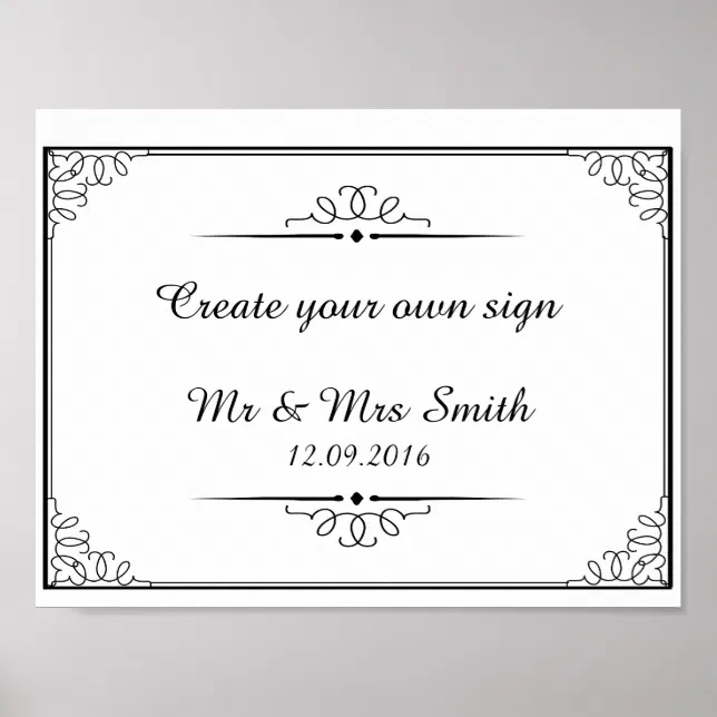 Create your own sign with this template | Zazzle
