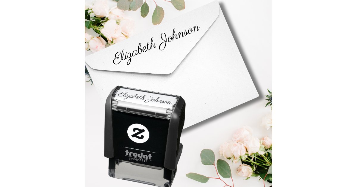 Create Your Own Signature Personalized Self-inking Stamp | Zazzle