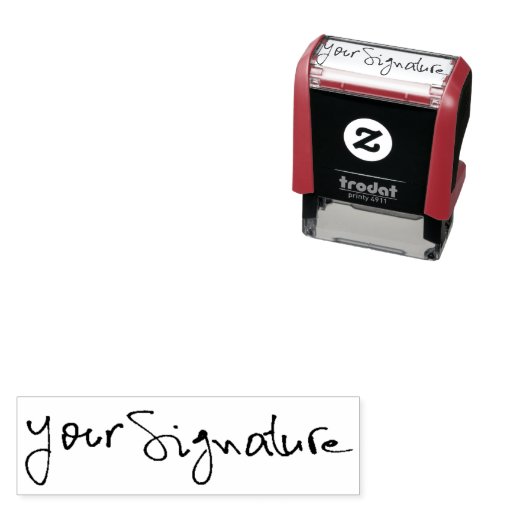 Create Your Own Signature Self-inking Stamp | Zazzle