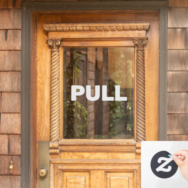Create Your Own Simple Custom Pull Window Cling | Zazzle