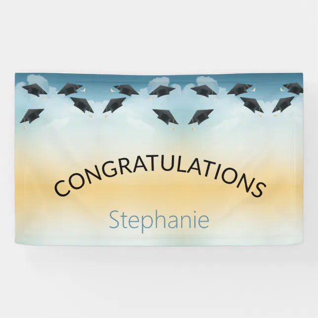 Create Your Own Simple Graduation Congratulations Banner | Zazzle