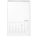 Simple Month minimalist Photo Calendar | Zazzle