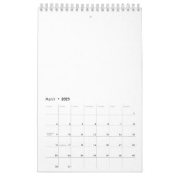 Create Your Own Small Single Page Calendar | Zazzle