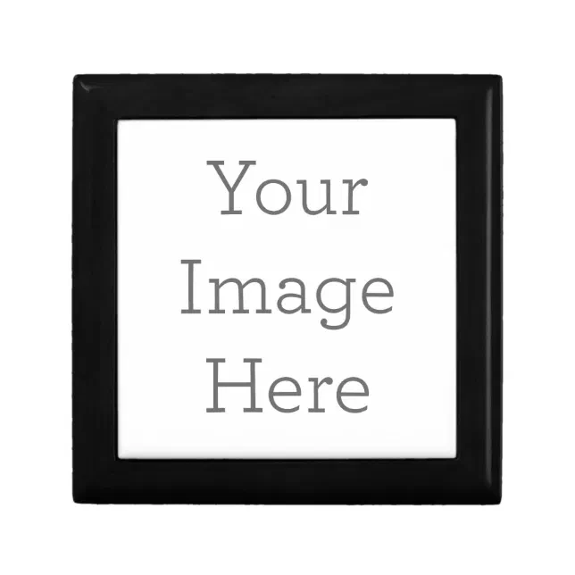 Create Your Own Small Square Black Tile Gift Box | Zazzle
