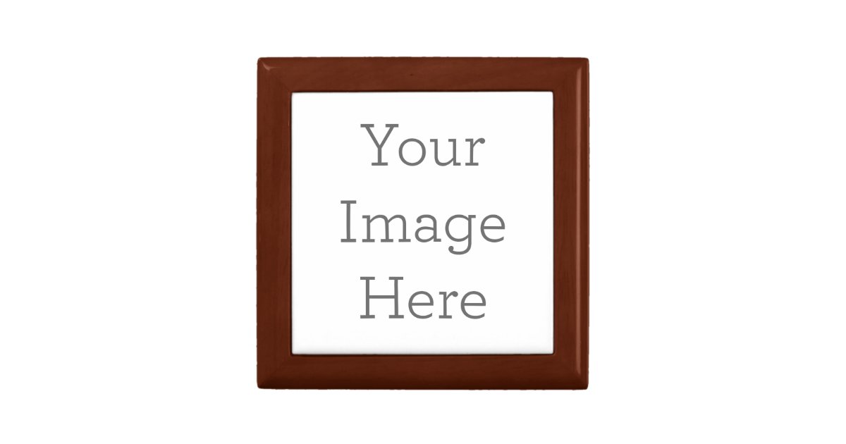 Create Your Own Small Square Golden Oak Gift Box | Zazzle