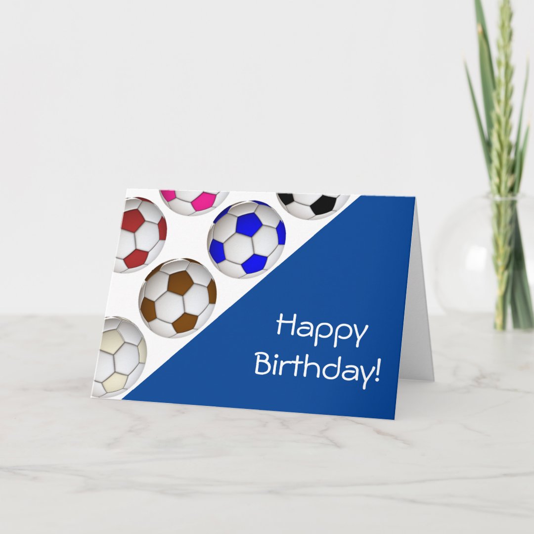 Create Your Own Soccer Birthday Card | Zazzle