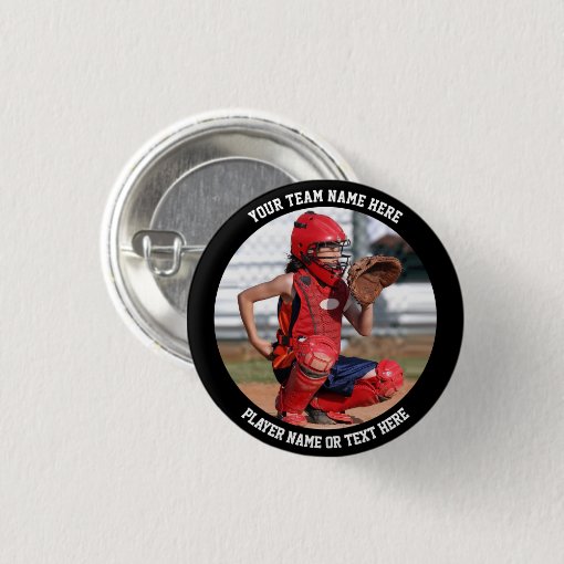 Create Your Own Sports Team Photo Button | Zazzle
