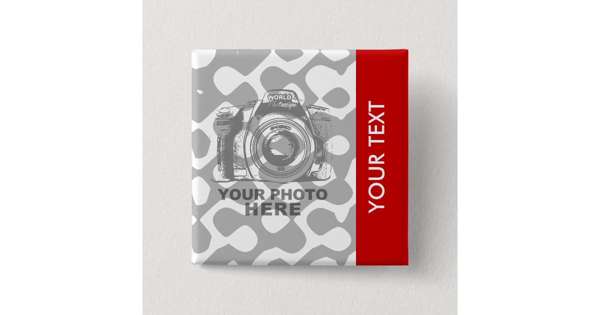 Create Your Own Square Button Vertical | Zazzle