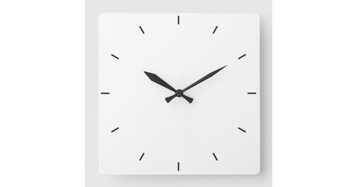 Create your own square wall clock | Zazzle