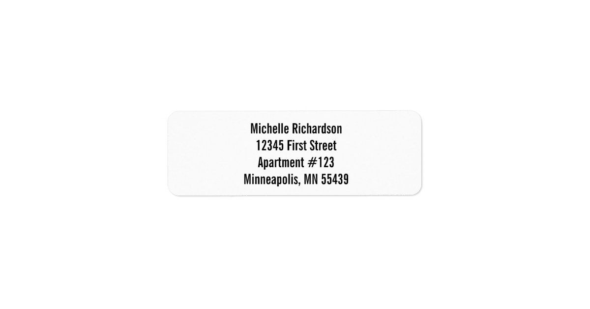 Create Your Own Standard Return Address Labels | Zazzle