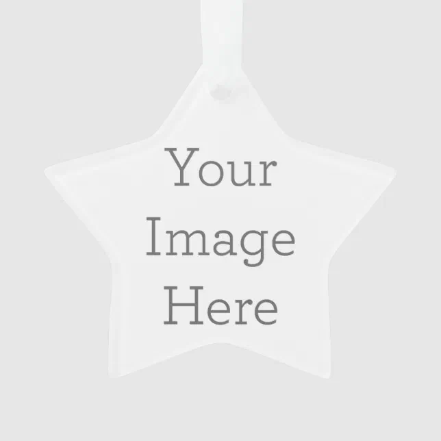 Create Your Own Star Acrylic Ornament | Zazzle