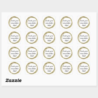 Create Your Own Sticker Label | Zazzle