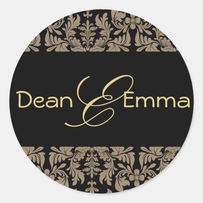 Create your own stickers baroque design stickers | Zazzle