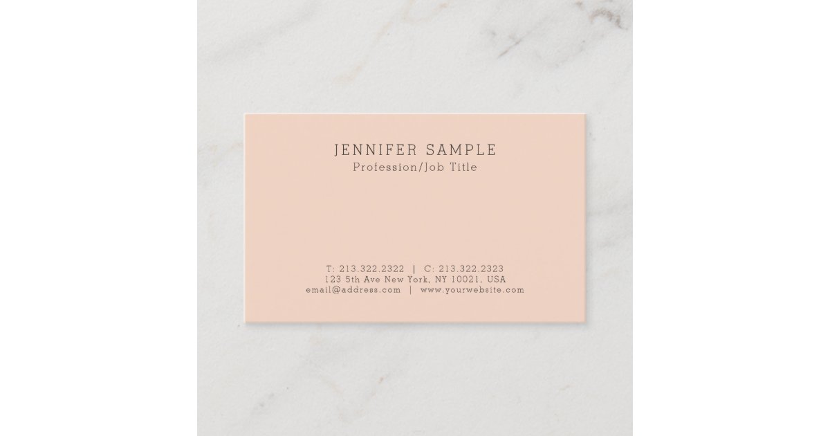 Create Your Own Stylish Simple Design Business Card | Zazzle