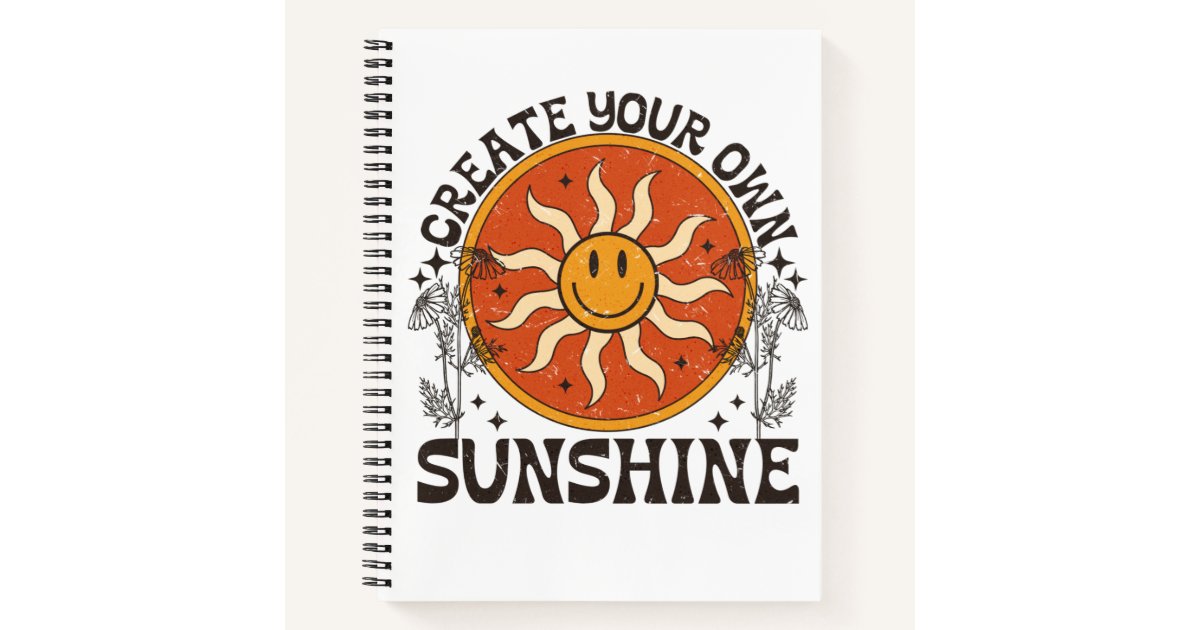 Create Your Own Sunshine Journal | Zazzle