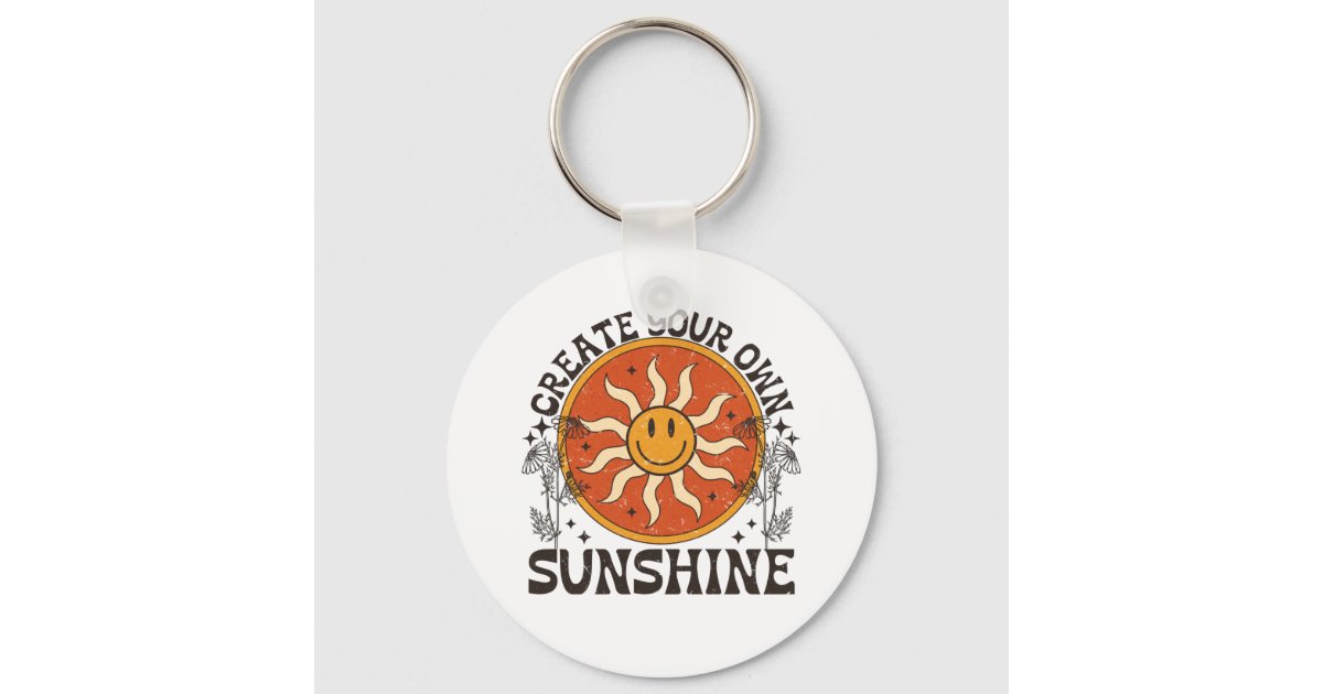 Create Your Own Sunshine Keychain | Zazzle