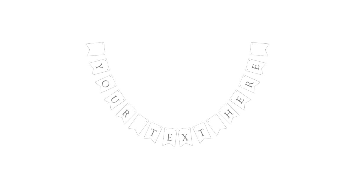 Create Your Own Swallowtail Party Bunting Banner | Zazzle