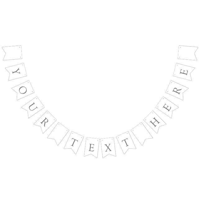 Create Your Own Swallowtail Party Bunting Banner | Zazzle