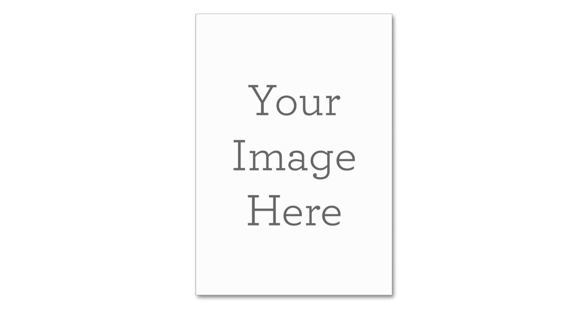 Create Your Own Table Card | Zazzle