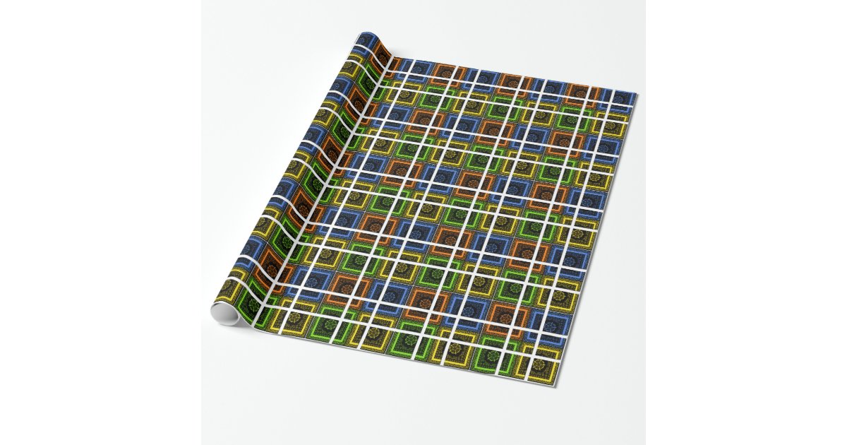 Create Your Own Tartan plaid Square in a box Wrapping Paper | Zazzle