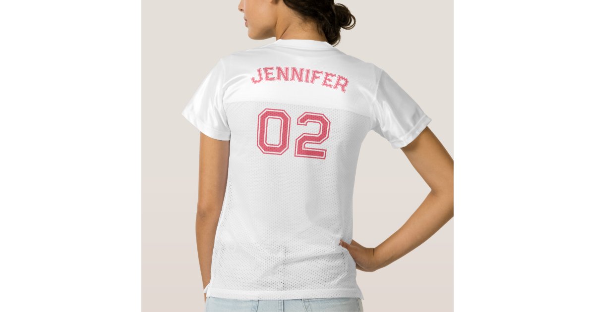 Create Your Own Team Fan Player Name Number Sports Women's Football ...