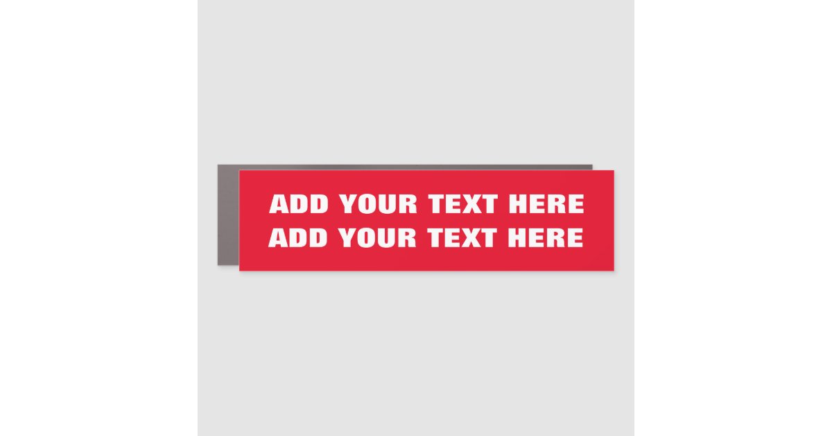 Create Your Own Text Message Car Magnet | Zazzle