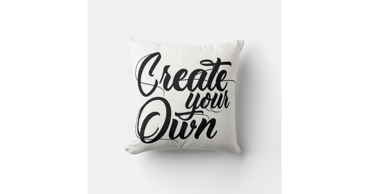 Create your own throw pillow | Zazzle