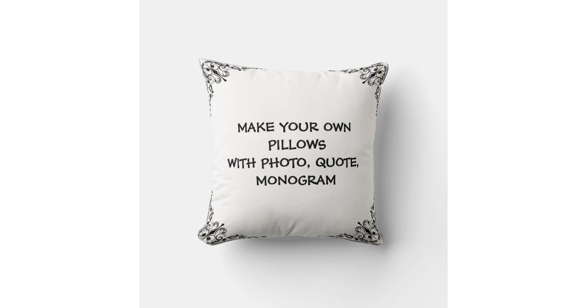 CREATE YOUR OWN THROW PILLOW | Zazzle