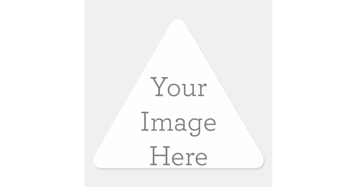 Create Your Own Triangle Sticker | Zazzle