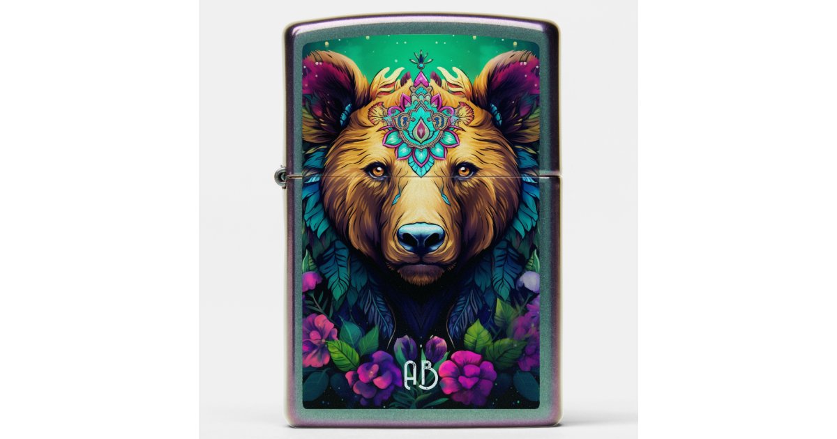 Create Your Own Tribal Grizzly Bear Zippo Lighter | Zazzle