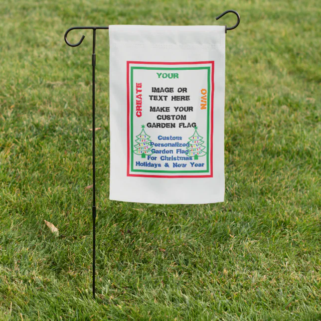 Create Your Own Unique Personalized Christmas Garden Flag | Zazzle
