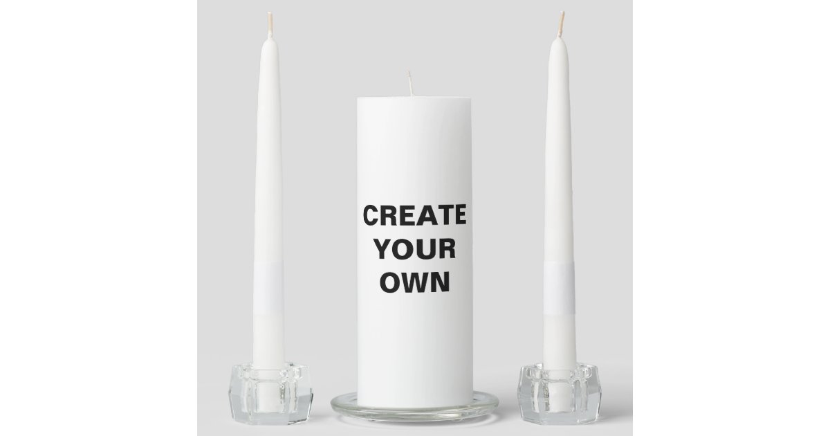 Create Your Own Unity Candle Set | Zazzle Create Your Own Unity Candle Set | Zazzle