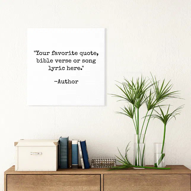 Create Your Own Vintage Typewriter Custom Quote Faux Canvas Print | Zazzle Create Your Own Vintage Typewriter Custom Quote Faux Canvas Print | Zazzle