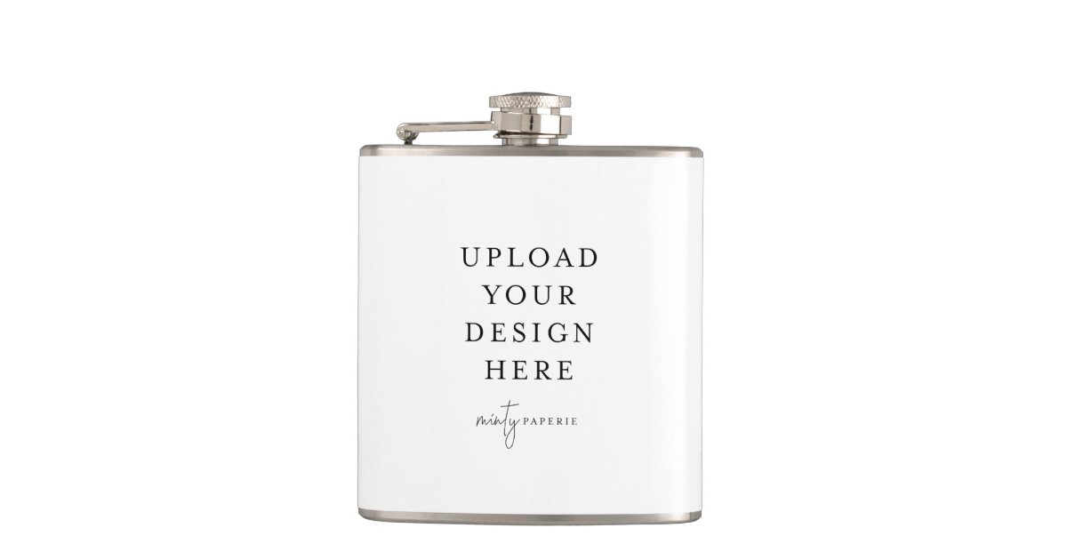Create Your Own Vinyl Wrapped 6oz. Metal Flask | Zazzle