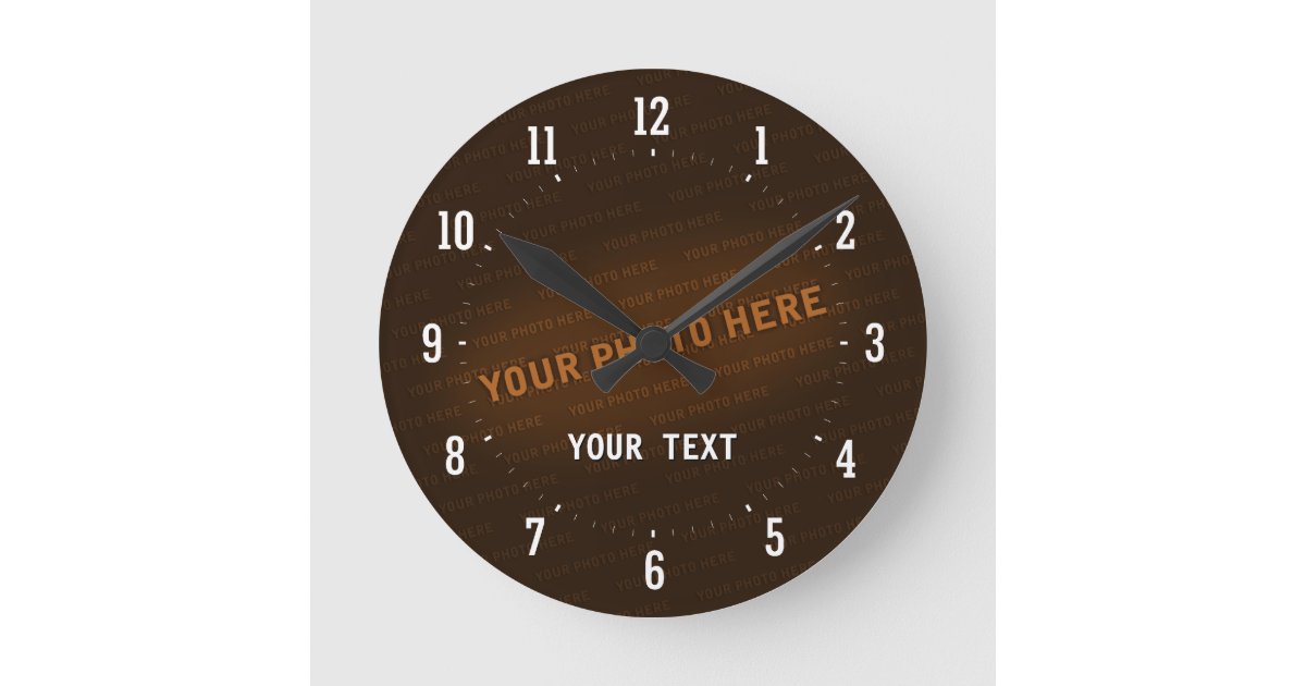 Create Your Own Wall Clock | Zazzle