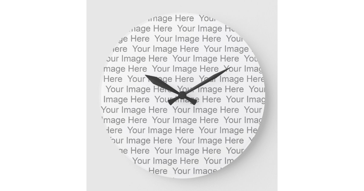 Create Your Own Wall Clock Template | Zazzle