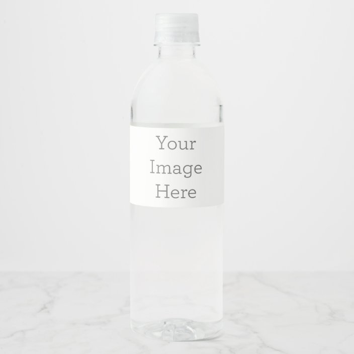 Create Your Own Water Bottle Label (8" x 2.125") | Zazzle.com