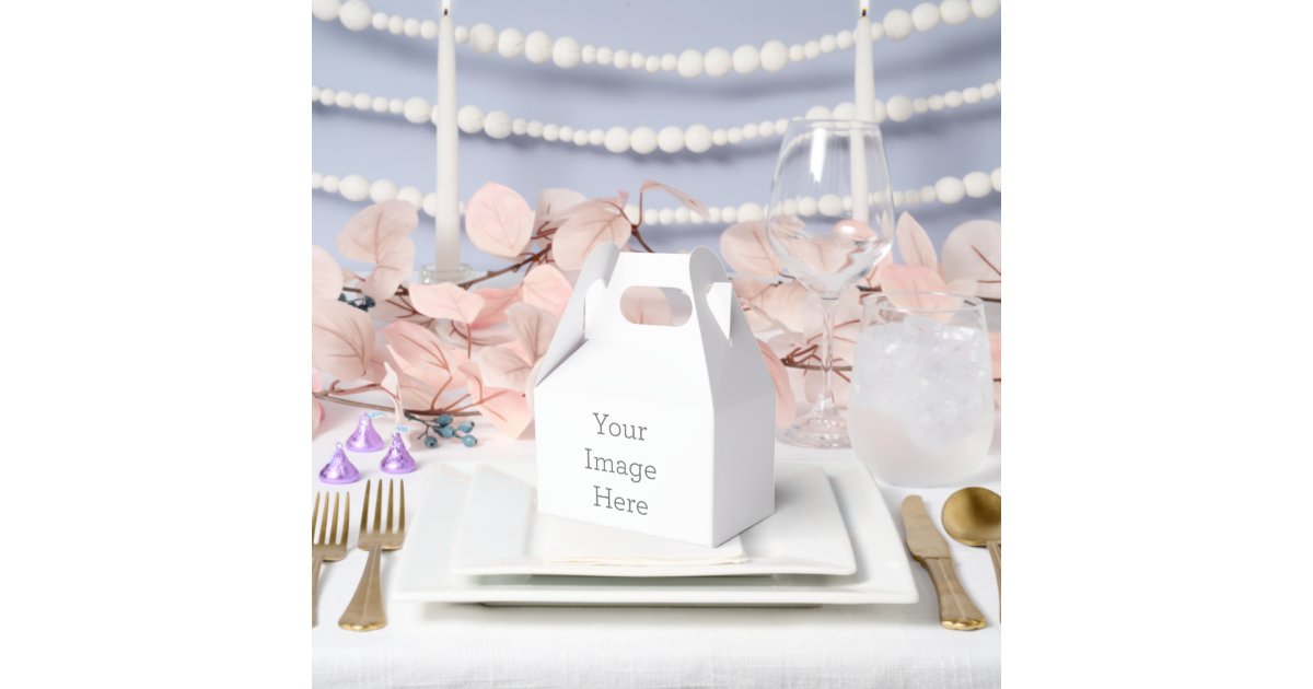 Create Your Own Wedding Gable Favor Box | Zazzle