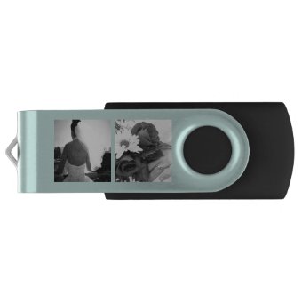 Create Your Own Wedding Photo Collage Monogram USB Flash Drive | Zazzle