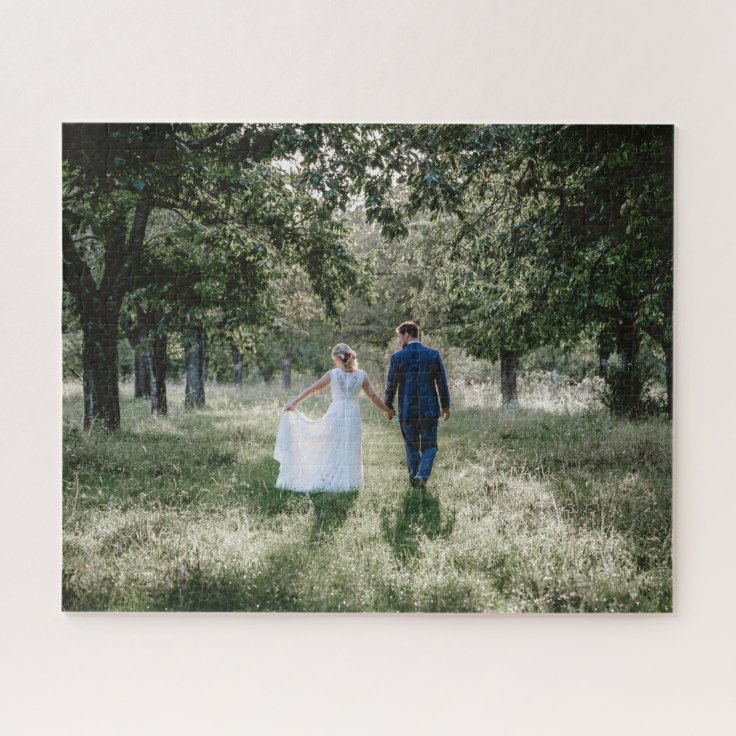 Create your own Wedding Photo Custom Photo Gift Jigsaw Puzzle | Zazzle