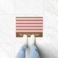 Create Your Own - Whimsical Neapolitan Stripes Doormat | Zazzle