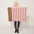 Create Your Own - Whimsical Neapolitan Stripes Fleece Blanket | Zazzle