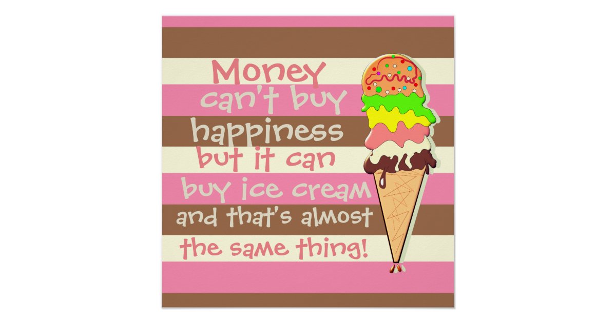 Create Your Own - Whimsical Neapolitan Stripes Poster | Zazzle